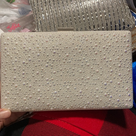Natasha Couture | Bags | Natasha Pearl Rhinestone Woman Clutch | Poshmark
